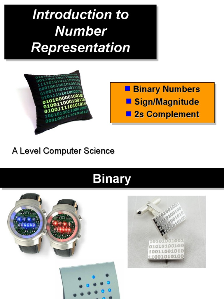Introduction To Number Representation Introduction To Number ...