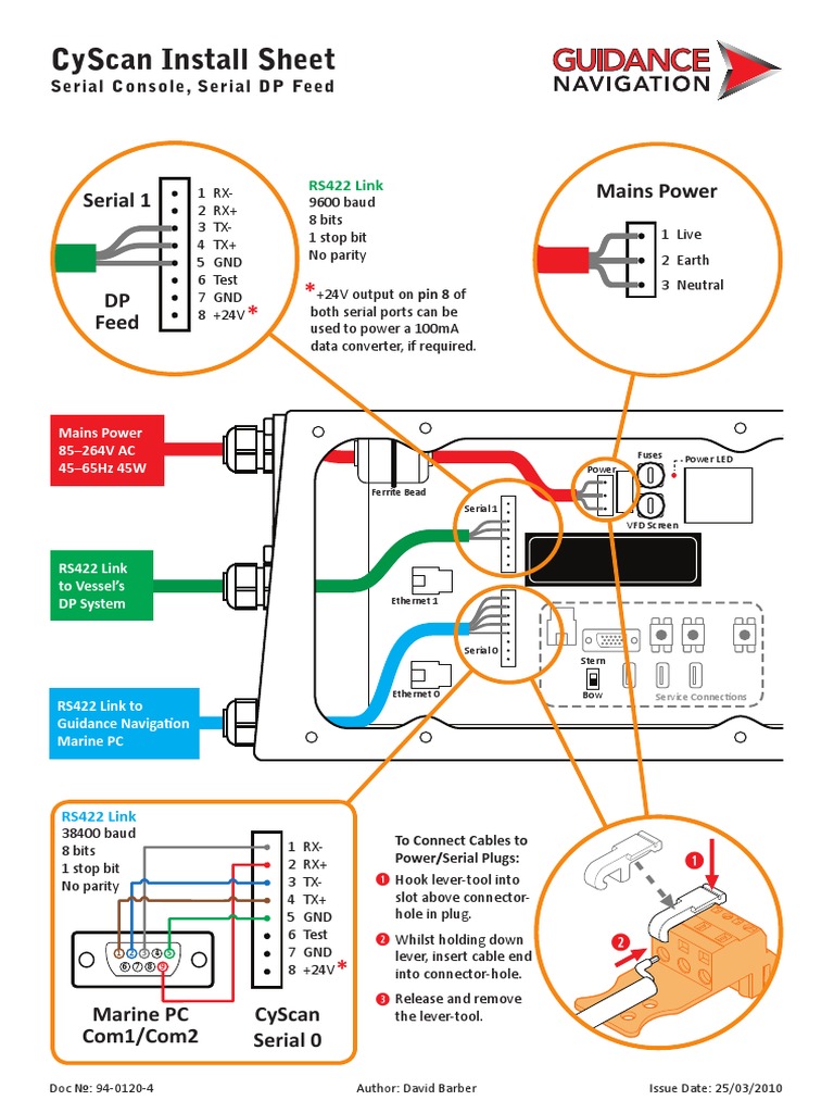 94-0120-4 - CyScan IV Install Sheet - Serial DP, Serial Console (3 ...