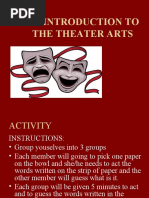 Key Elements of Theater Production | PDF | Theatre | Entertainment