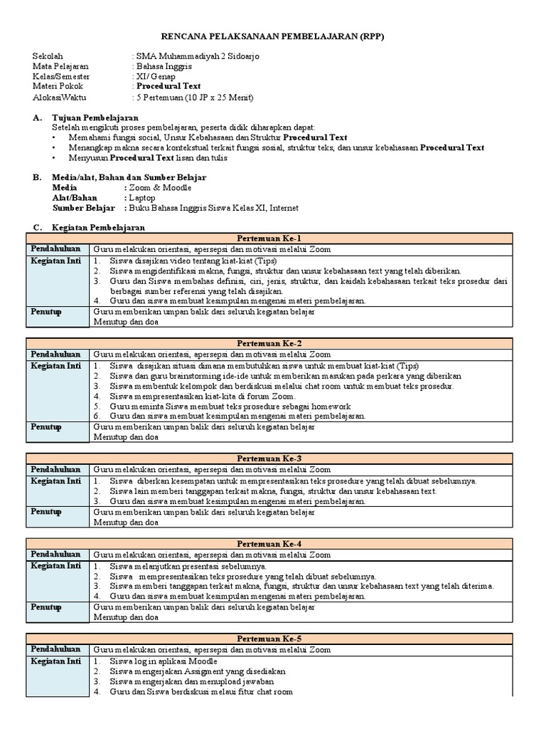 KD 3.3 Teks Prosedur | PDF