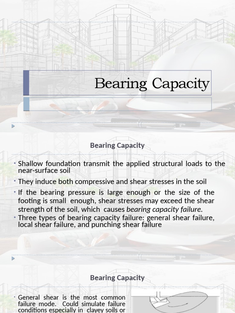 2.bearing Capacity | PDF | Applied And Interdisciplinary Physics ...