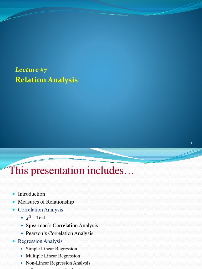 07 Relation Analysis | Download Free PDF | Errors And Residuals ...