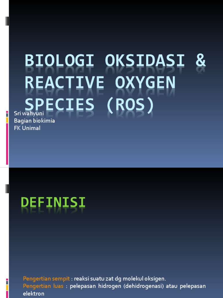 Oksidasi-Biologi & ROS | PDF
