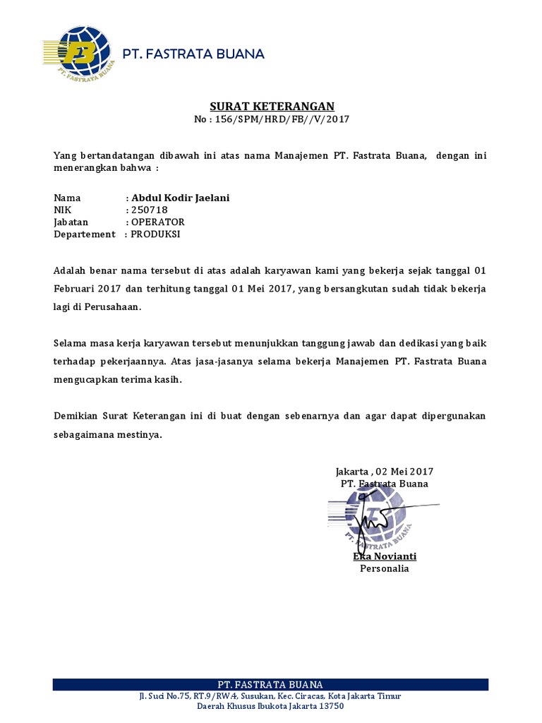 PT. Fastrata Buana | PDF