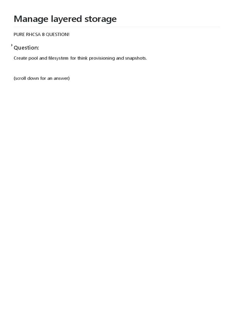 030 Managing Layered Storage | PDF