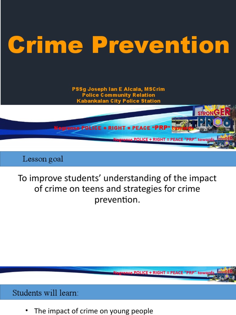 Crime Prevention | PDF | Crimes | Crime & Violence