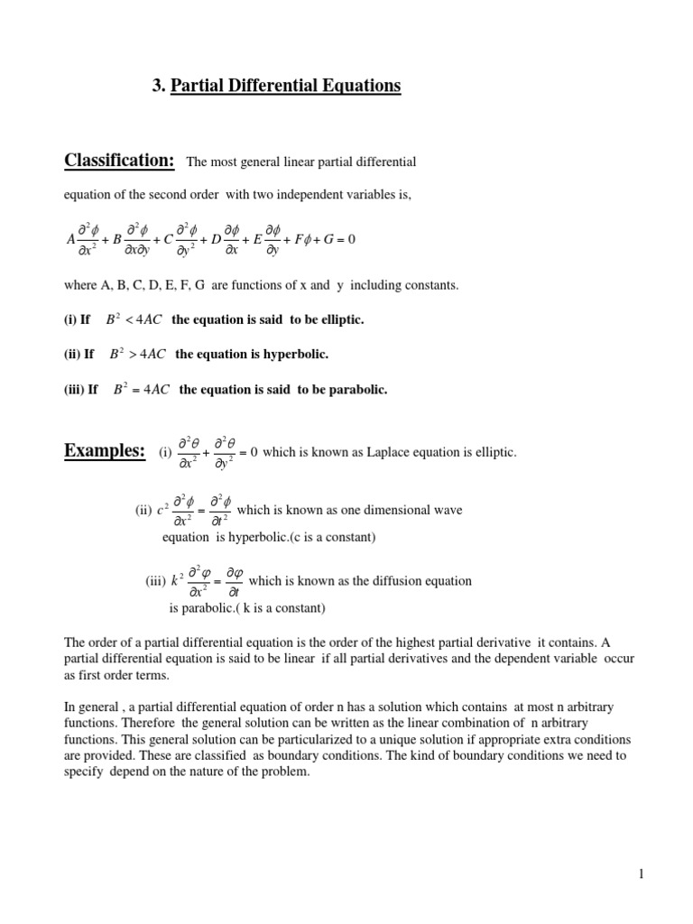 Partial Diff. | PDF | Partial Differential Equation | Fluid Dynamics