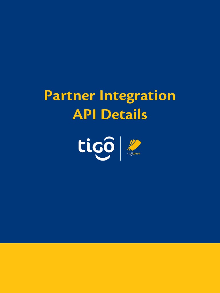 Tigo Partner Integration API Details | PDF | Payments | Computing