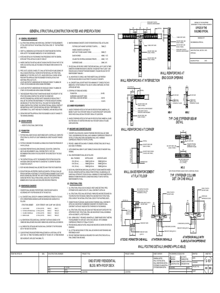 (A) General Requirements: Building Official Office of The | PDF ...