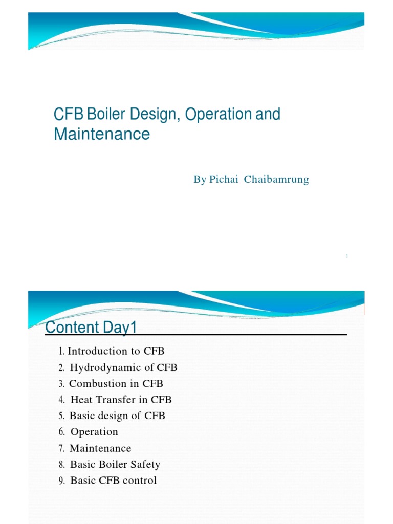 CFB Boiler Basic Design Operation and Maintenance | PDF | Boiler ...