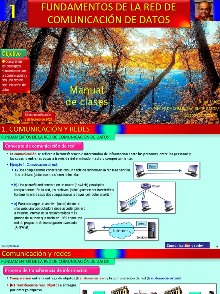 Fundamentos de La Red de Comunicación de Datos. | PDF | Red de ...