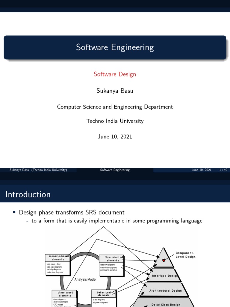 Software Design Pdf Modularity Object Computer Science