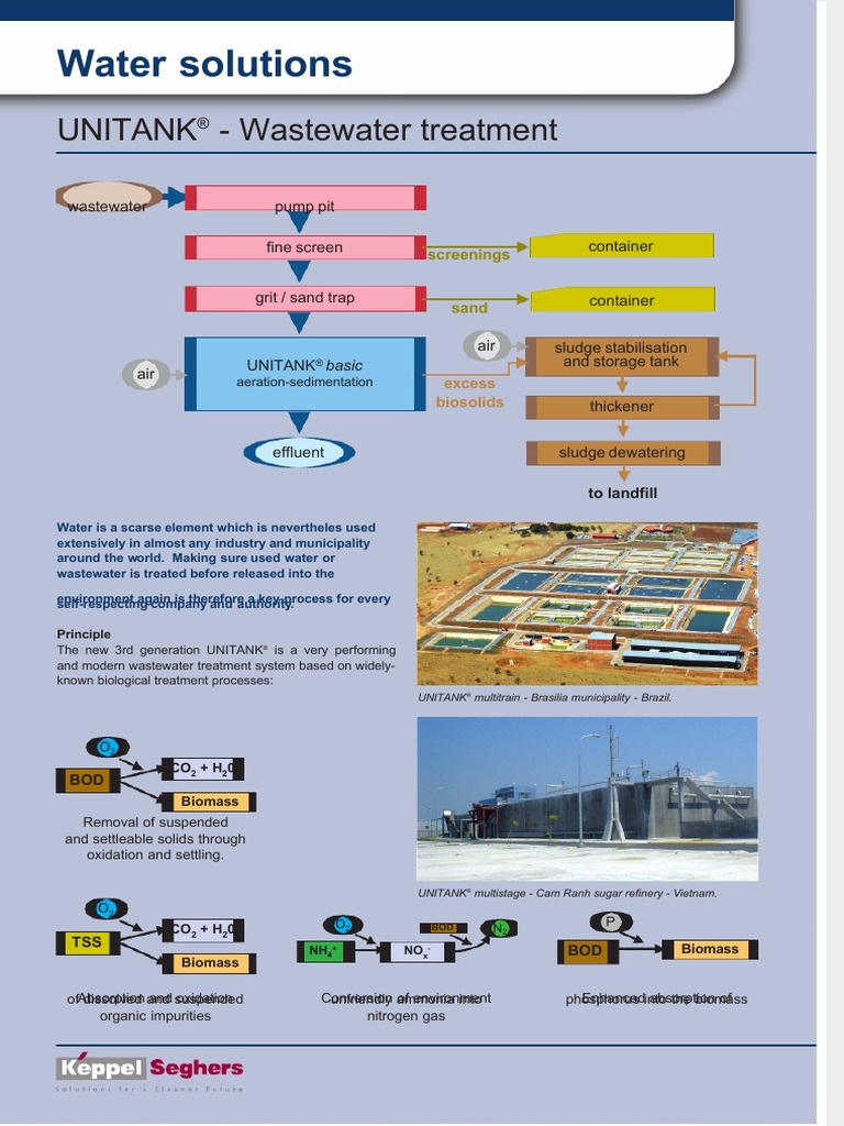 Water Solutions: Unitank - Wastewater Treatment | PDF | Sewage ...