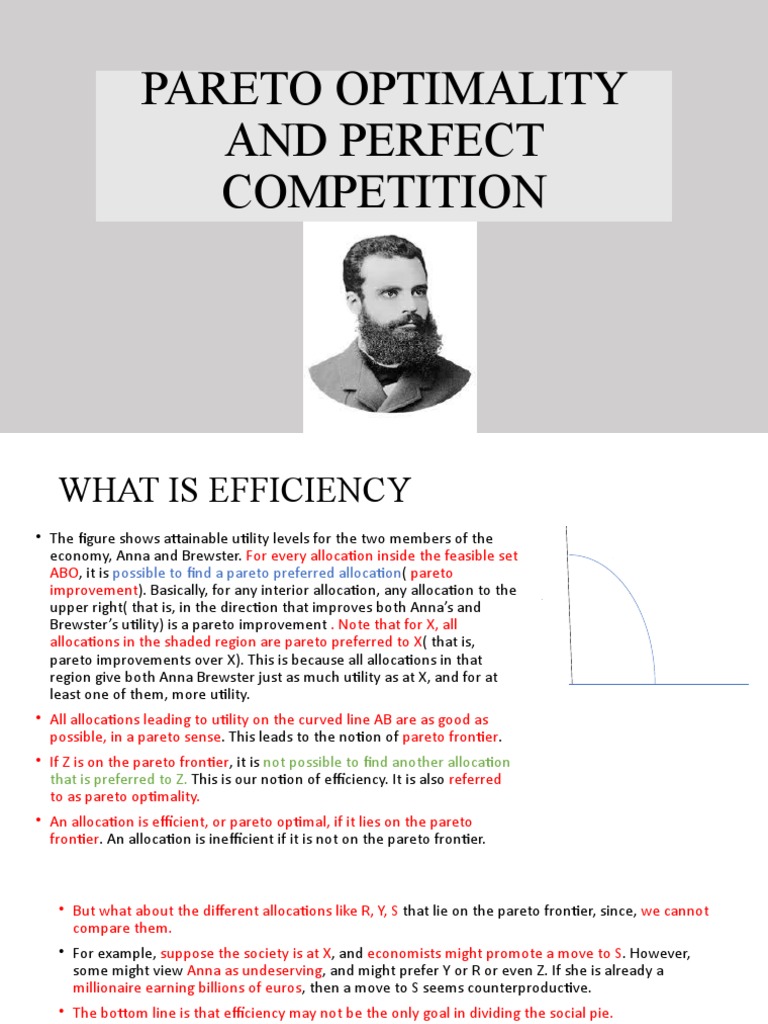 Pareto Optimality in Competitive Markets | PDF | Pareto Efficiency ...
