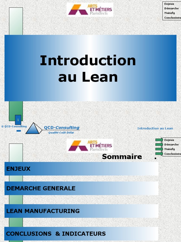 Au Lean: QCD-Consulting | PDF | Lean (production) | Management de la ...