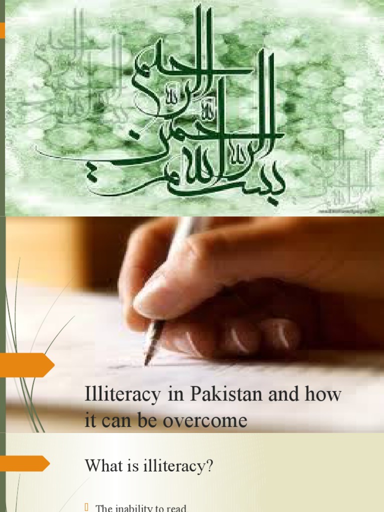 Illiteracy in Pakistan and How It Can Be | PDF