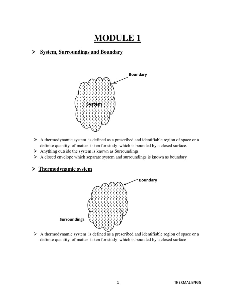 System, Surroundings and Boundary | PDF | Heat | Thermodynamics
