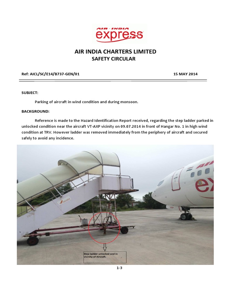 #01-Engineering Safety Circular - PRECAUTIONS FOR PARKING OF AIRCRAFT ...