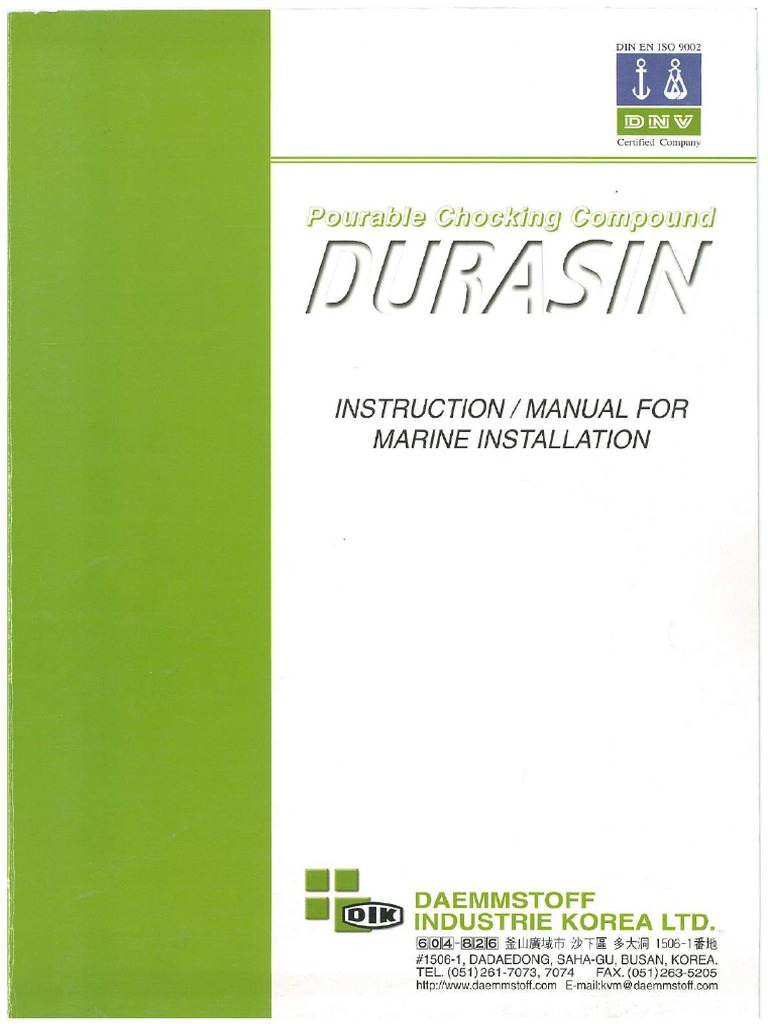 DURASIN MANUAL English | PDF