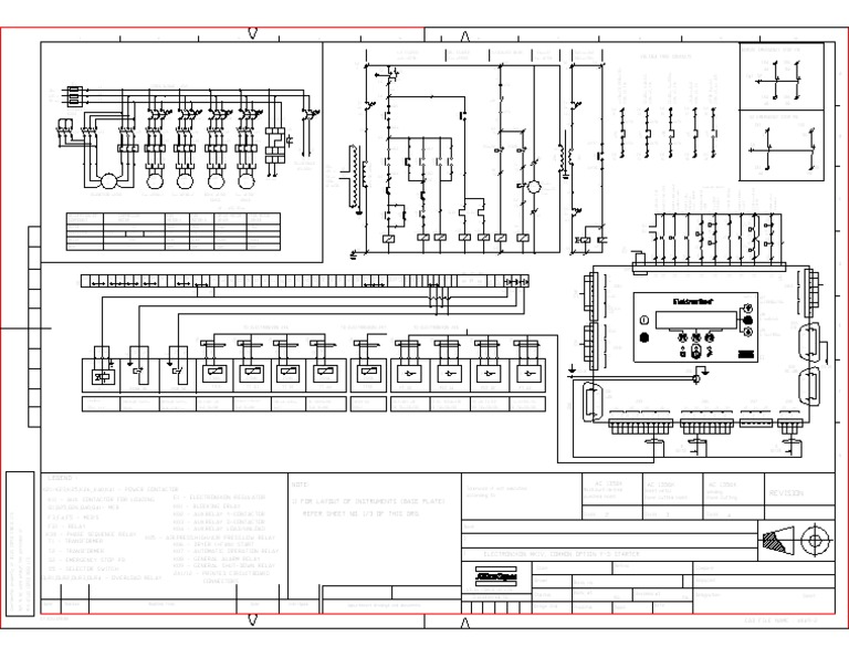 Atlas Copco Compressor Drawing | PDF | Electrical Engineering ...