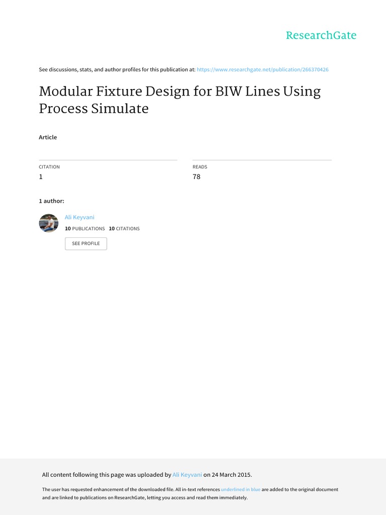 BIW Lines Using Process | PDF | Simulation | Product Lifecycle