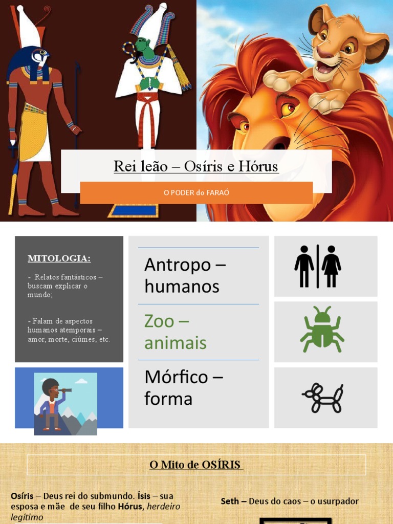 Hist. 6 Ano, Rei Leão e Osíris Sem Video | PDF
