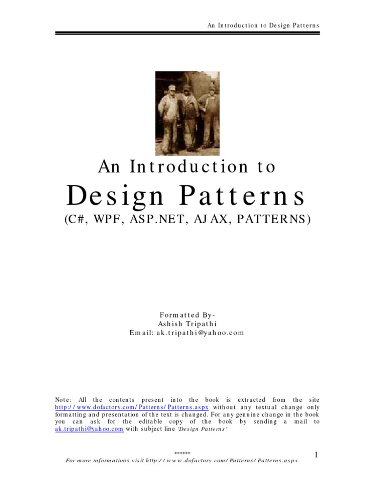 Design-Pattern Text Book | PDF | Class (Computer Programming) | Method (Computer Programming)