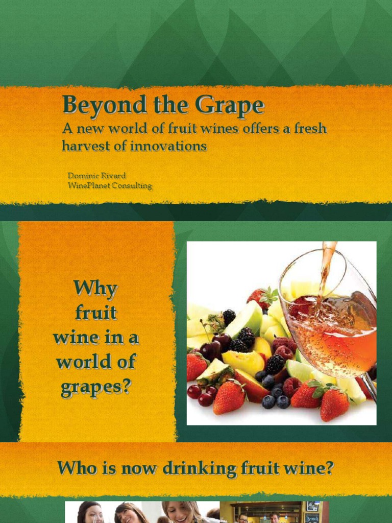 Dominic-Rivard-Fruit Wine-Vision | PDF | Wine | Grape