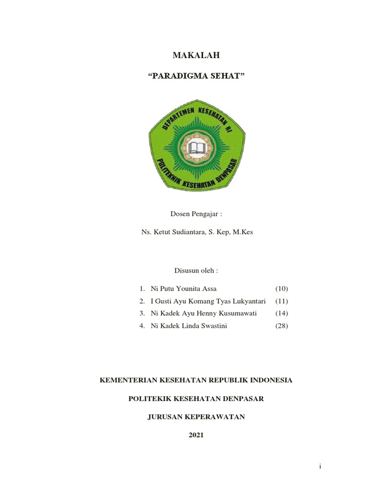 Definisi dan Implikasi Paradigma Sehat | PDF