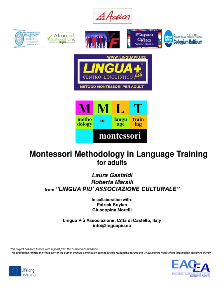 Montessori Methodology in Language Training for Adults: A Practical ...
