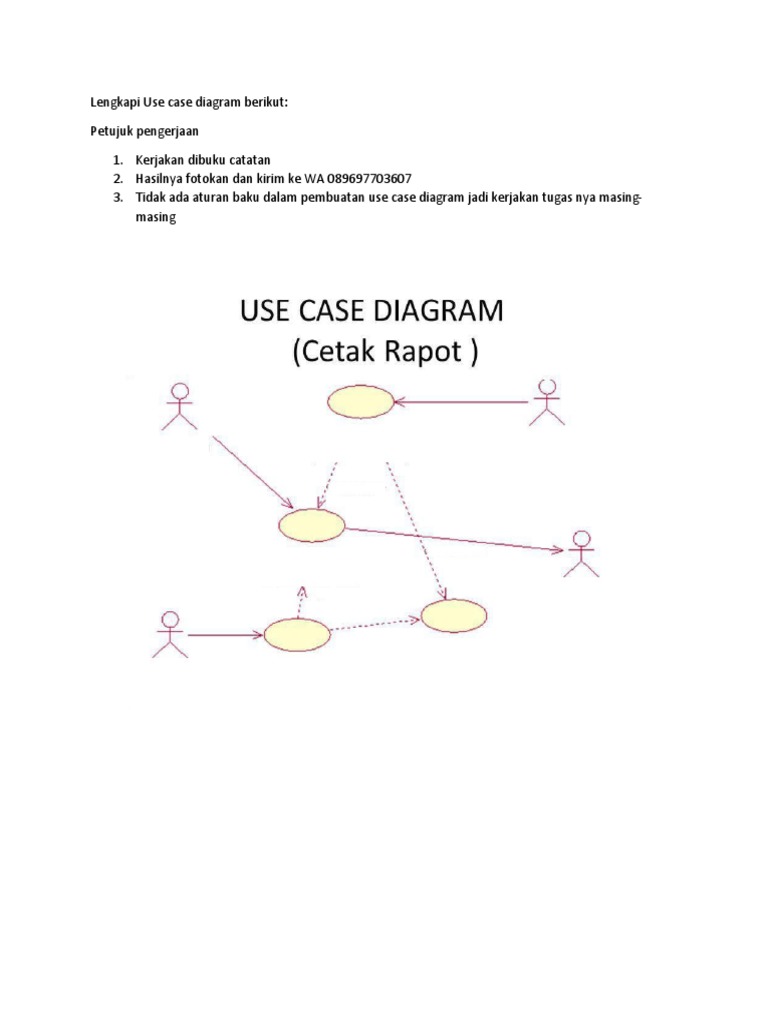 Panduan Pembuatan Use Case Diagram | PDF
