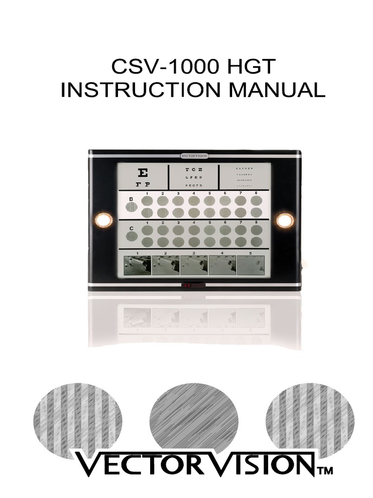 CSV 1000 HG T Manual | PDF