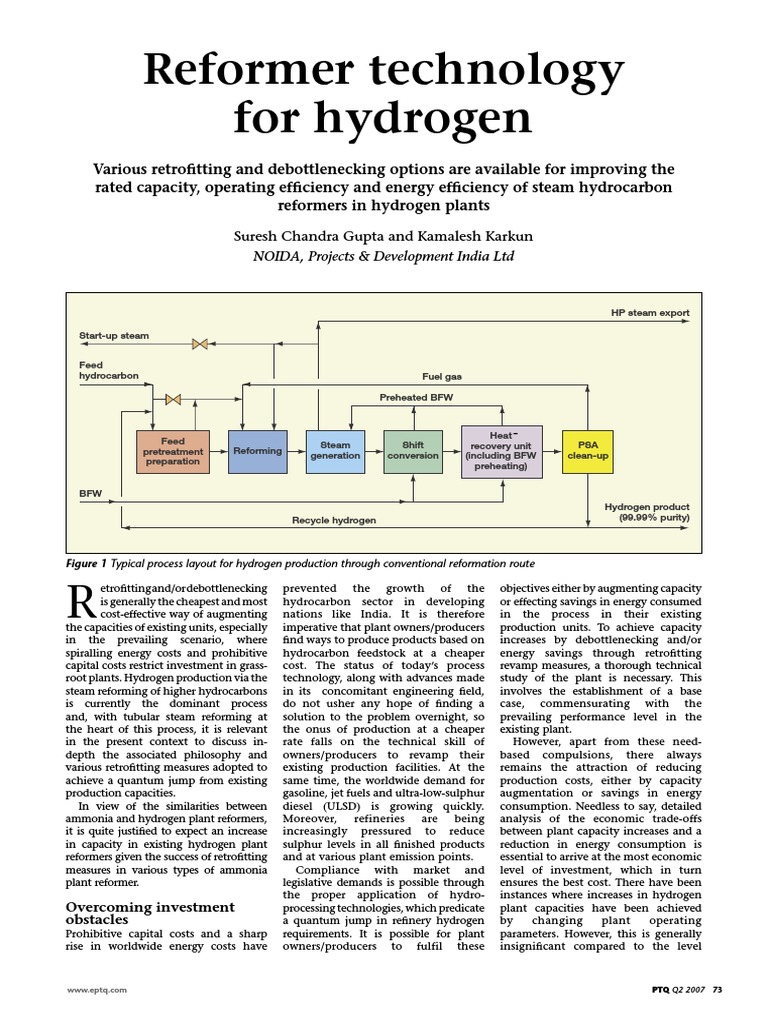 Reformer Technology For Hydrogen | PDF | Furnace | Hydrogen