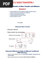 Lecture Notes On Mass Transfer | PDF | Diffusion | Mass Transfer