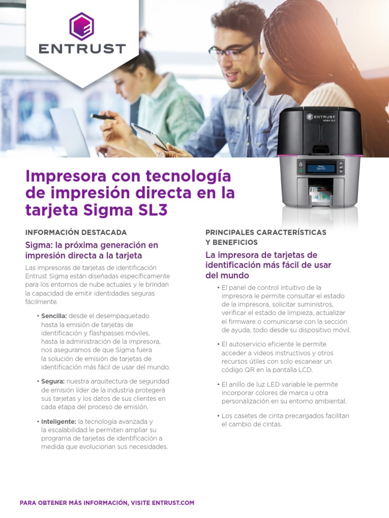 Sigma sl3 Direct To Card Printer Ds - Es | PDF | Impresora (Computación ...