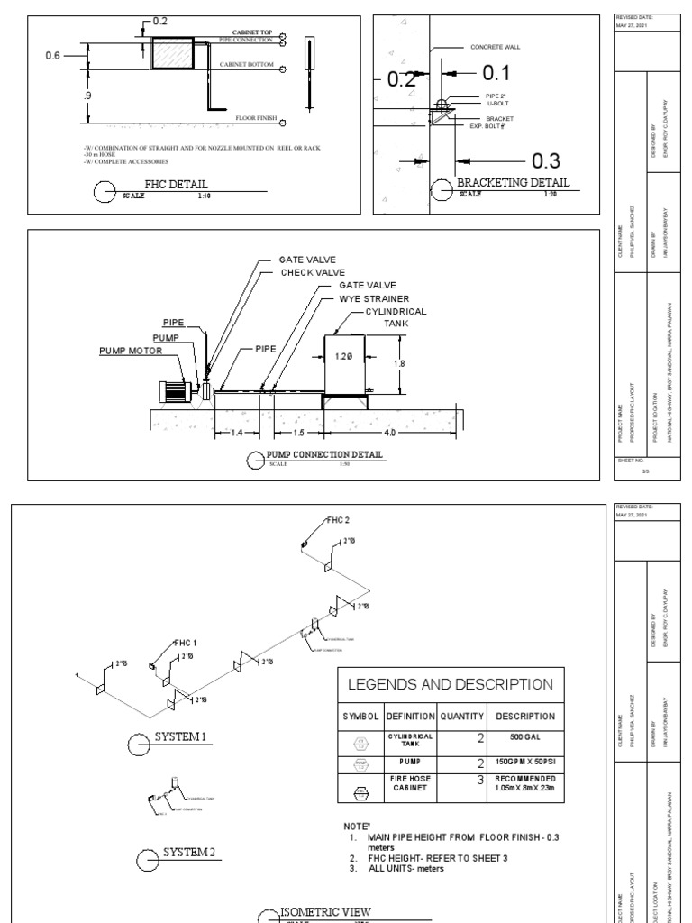 Bracketing Detail FHC Detail: Gate Valve Check Valve Gate Valve Wye ...