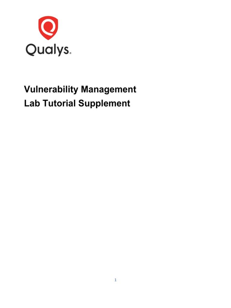 Vulnerability Management Lab Tutorial Supplement - V2 | PDF | Superuser | Vulnerability (Computing)