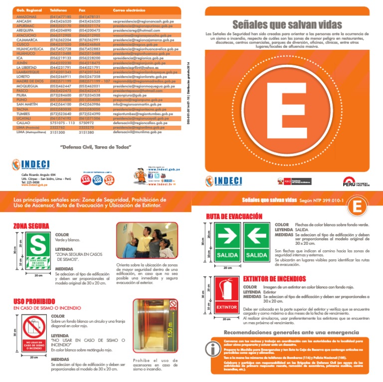 Señales de Seguridad para Emergencias | PDF | Seguridad Pública ...