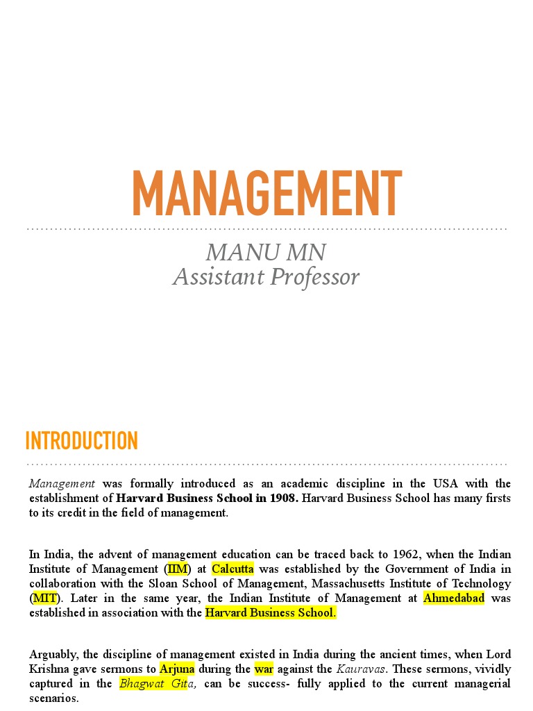 ME Module-1 PDF Final 2 | PDF | Leadership | Planning