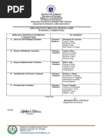 Brigada Eskwela Sample Program | PDF