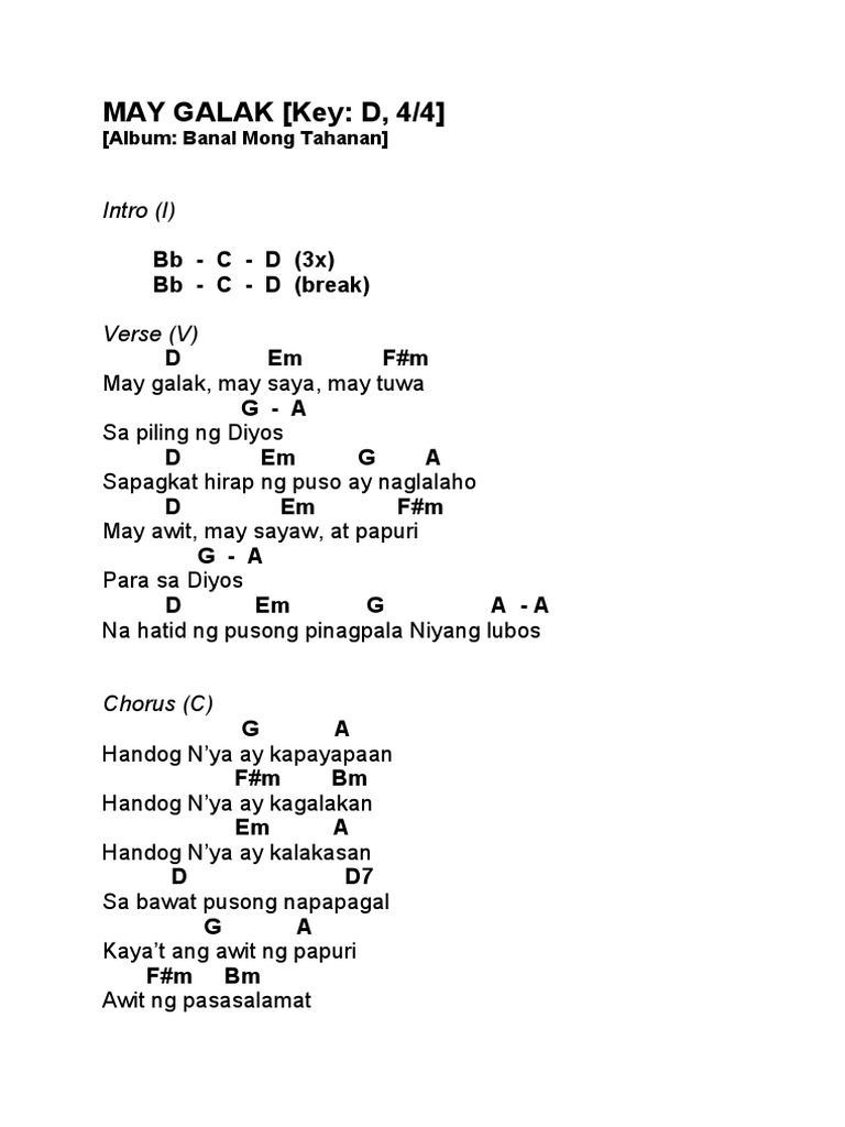 May Galak + Di Magagapi (Musikatha) | PDF