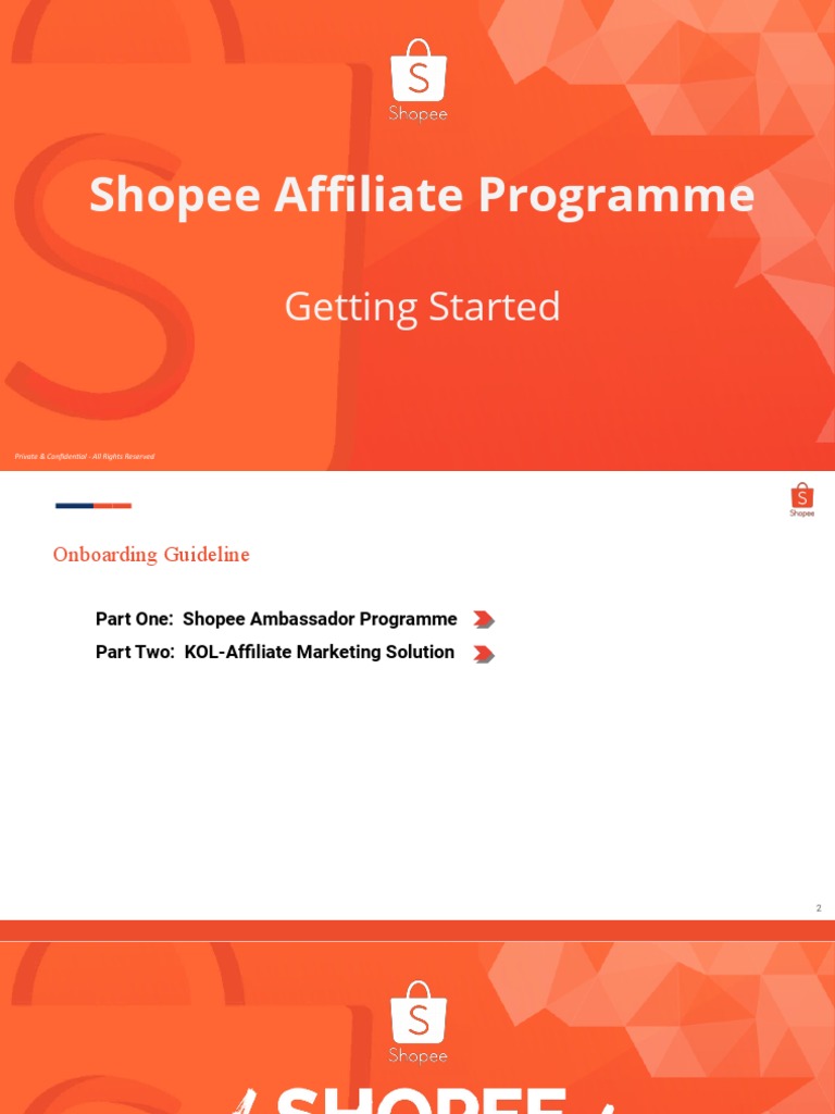 MY Shopee Ambassador Programme Onboarding Guide | PDF | Affiliate ...