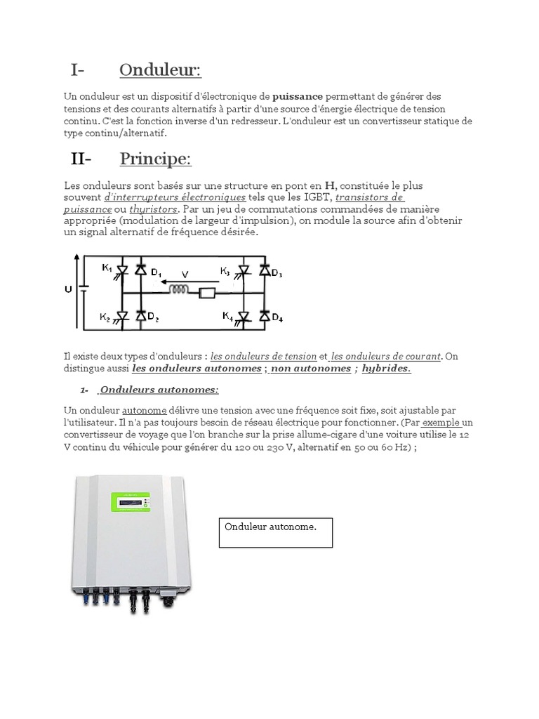 Lafifi | PDF | Onduleur | Électromagnétisme