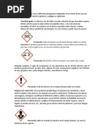 Reactivos Químicos y Sus Pictogramas | PDF | Combustión | Química