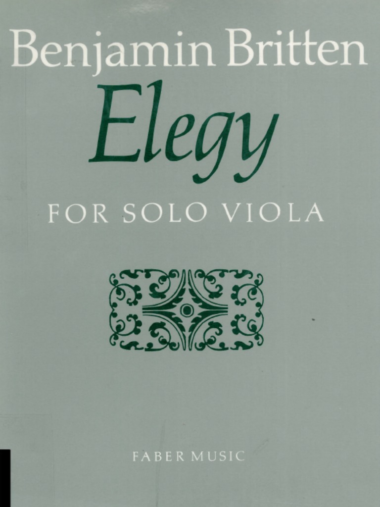 Britten Elegy For Solo Viola | PDF