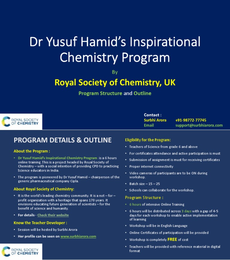 RSC Program Structure & Outline | PDF | Science And Technology