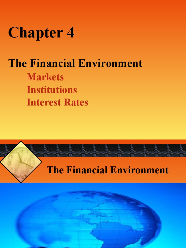 Understanding the Financial Environment | PDF | Financial Markets ...