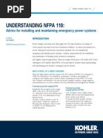 NFPA 110 Generator Testing Overview | PDF