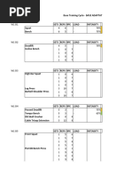 Power Lifting Matrix | PDF | Weight Training | Strength Training