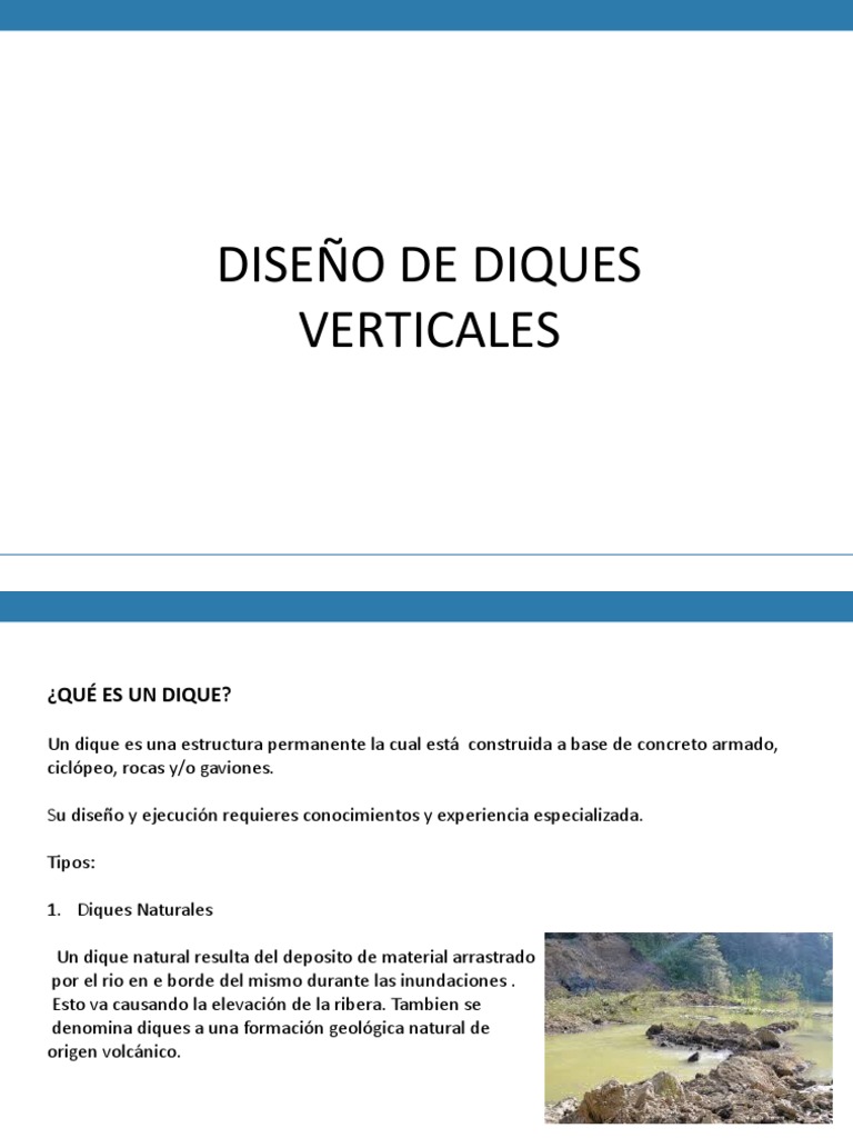 Diseño de Diques Verticales | PDF | Dique